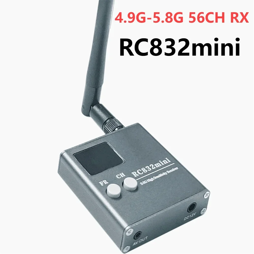 RC832mini 4.9G-5.8G 56CH High Sensitivity Receiver With A/V And Power ...