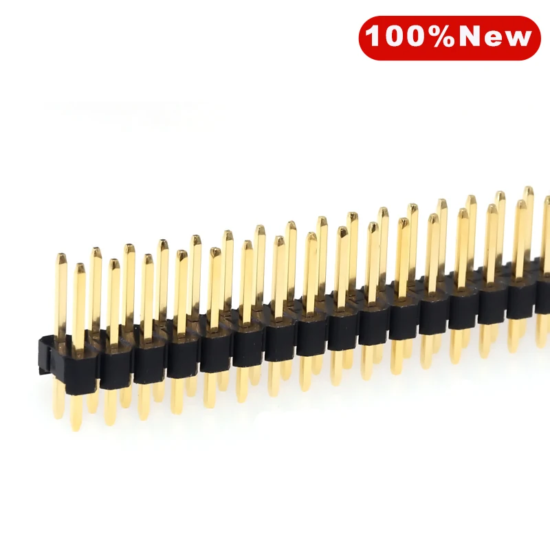 5Pcs-lot-2X40Pin-Connector-double-Row-Male-Pin-Header-Straight-Needle ...