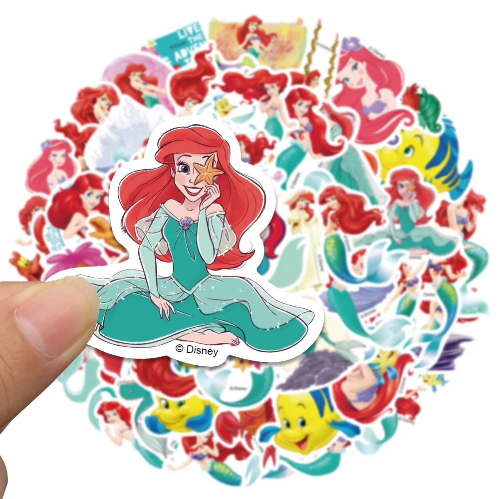 تسوق 10/50pcs Disney Cartoon The Little Mermaid Ariel Stickers Sticker ...