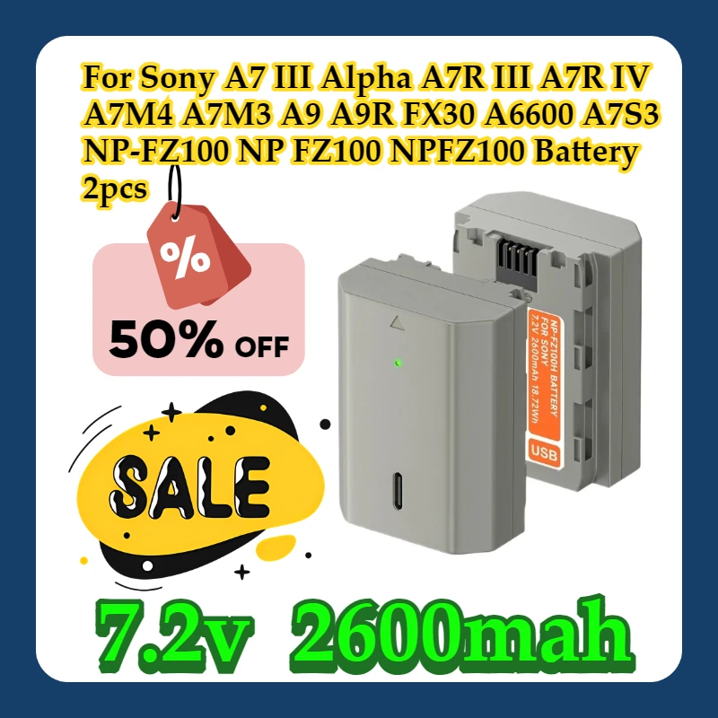 For Sony A7 III Alpha A7R III A7R IV A7M4 A7M3 A9 A9R FX30 A6600 A7S3 ...