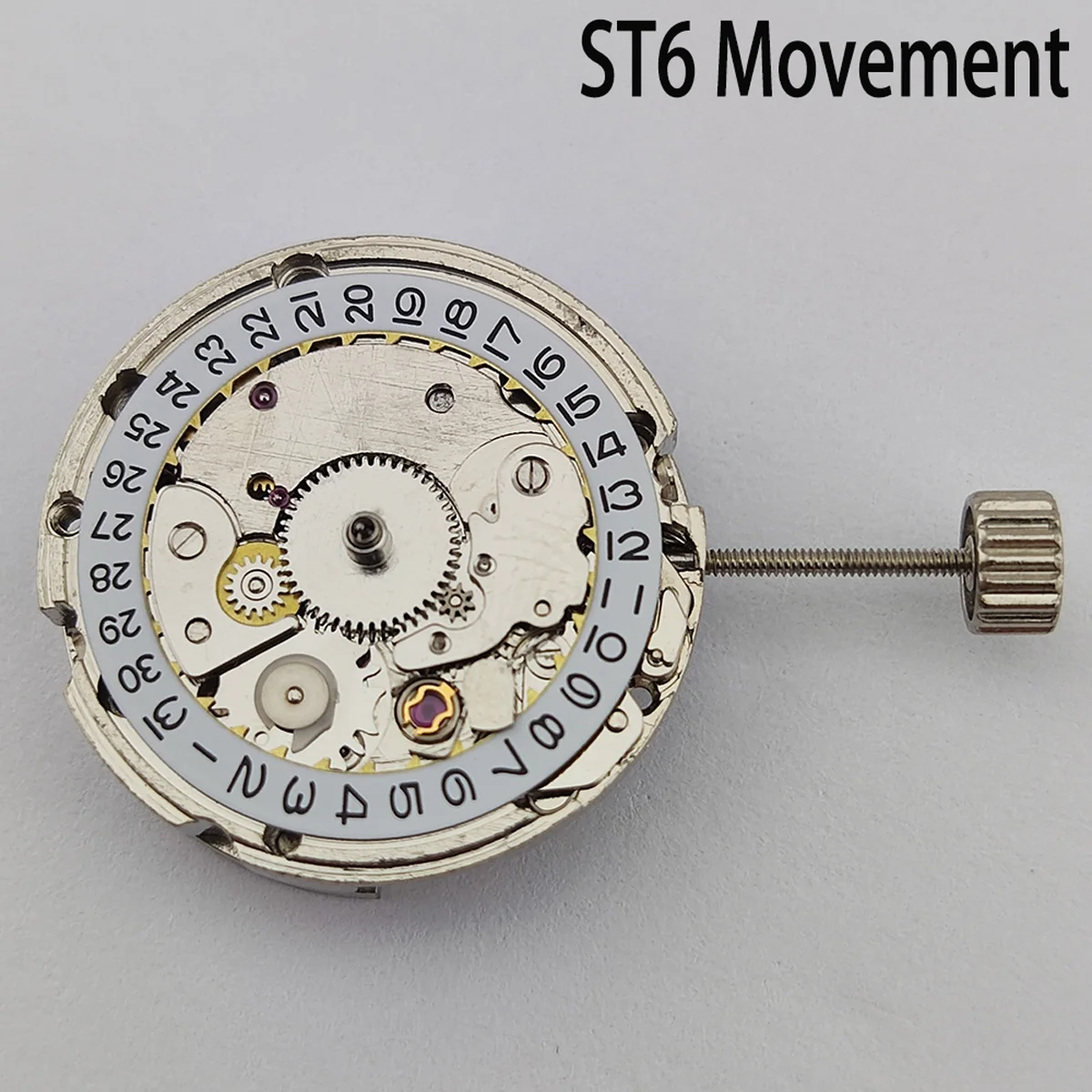 ST6-Automatic-Movement-white-Single-Calendar-Automatic-Mechanical-Watch ...