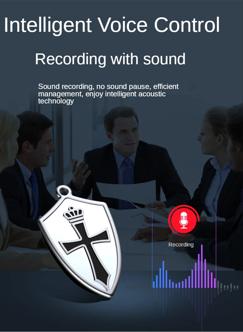 Digital Audio Voice Recorder Mini Activated Recording Dictaphone Sound ...