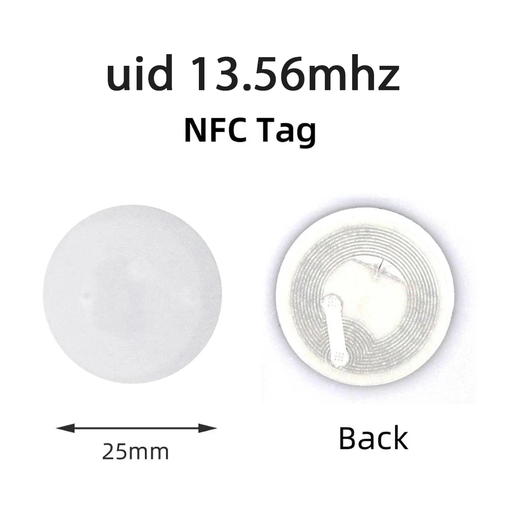 10-20pcs-25MM-13-56mhz-UID-changeable-S50-1K-NFC-Sticker-self-adhesive ...