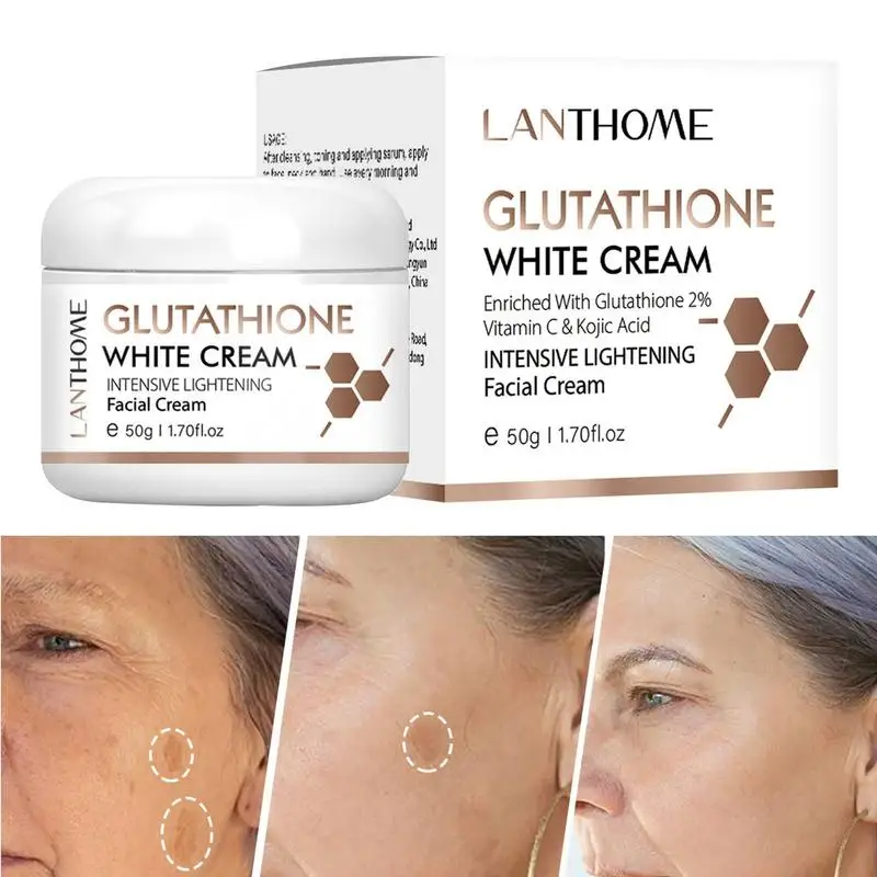 Crema facial hidratante de glutatión, nutritiva, elimina manchas ...