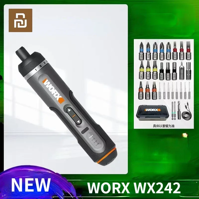 Youpin-Worx-4V-Electrical-Screwdriver-Sets-WX242-wx240-Smart-Cordless-Electric-Screwdriver-USB ...