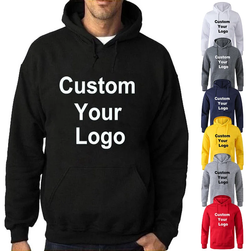 Custom-Your-Logo-Hoodies-Men-women-Diy-Printed-Sweatshirt-Hooded ...