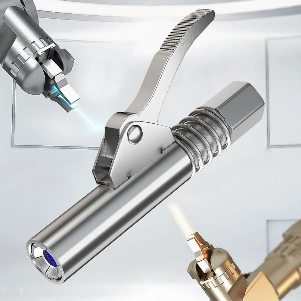 No Leakage Steel Core High Pressure Grease Gun Coupler Mini Stainless ...