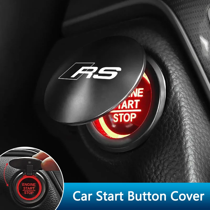 Car One-click Start Button Protection Cover For Audi RS5 RS6 Airoad A3 ...