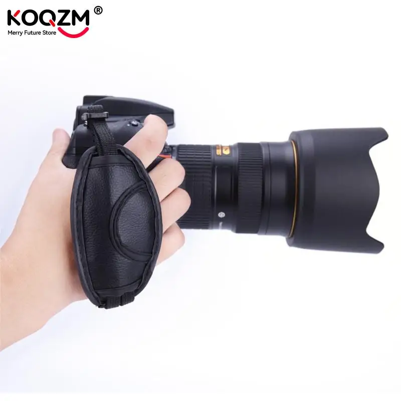 Black-Hand-Grip-Camera-Strap-PU-Leather-Hand-Strap-For-Dslr-Camera-For ...