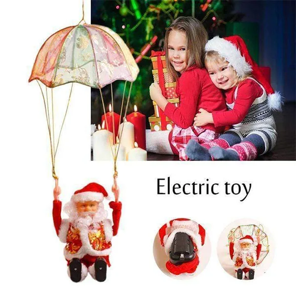 Electric-Santa-Claus-Parachute-Toy-Santa-Claus-Singing-and-Dancing ...