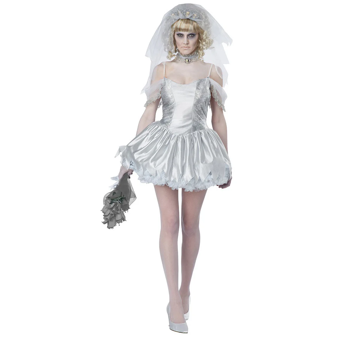 Halloween-Horror-Ghost-Bride-Cosplay-Costume-Set-para-Mulheres-Festa-de ...