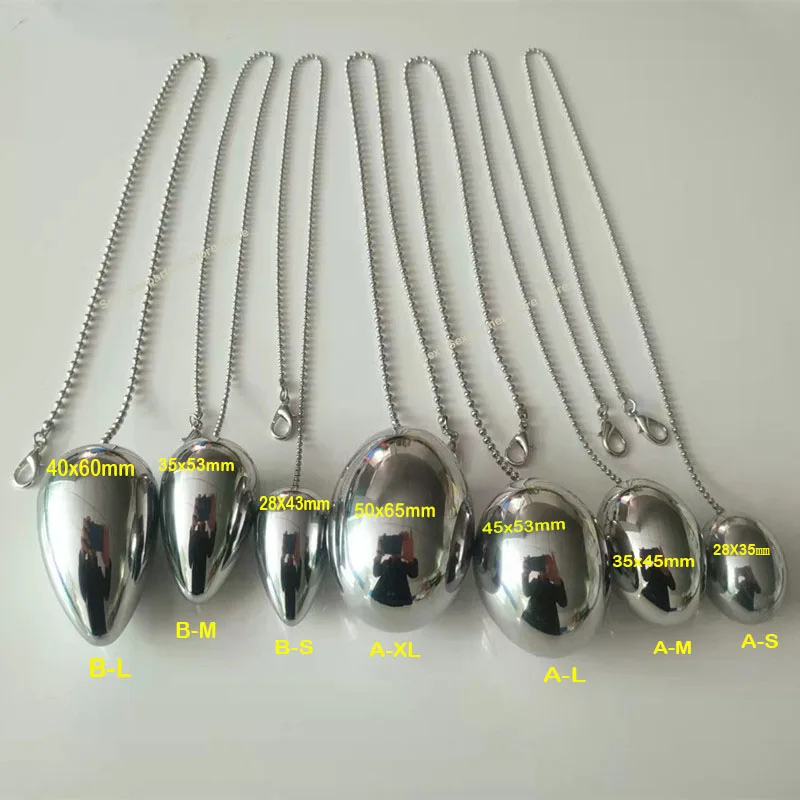 7 Size Big Metal Anal Balls Butt Plug Expansion For Man Dilator Female ...