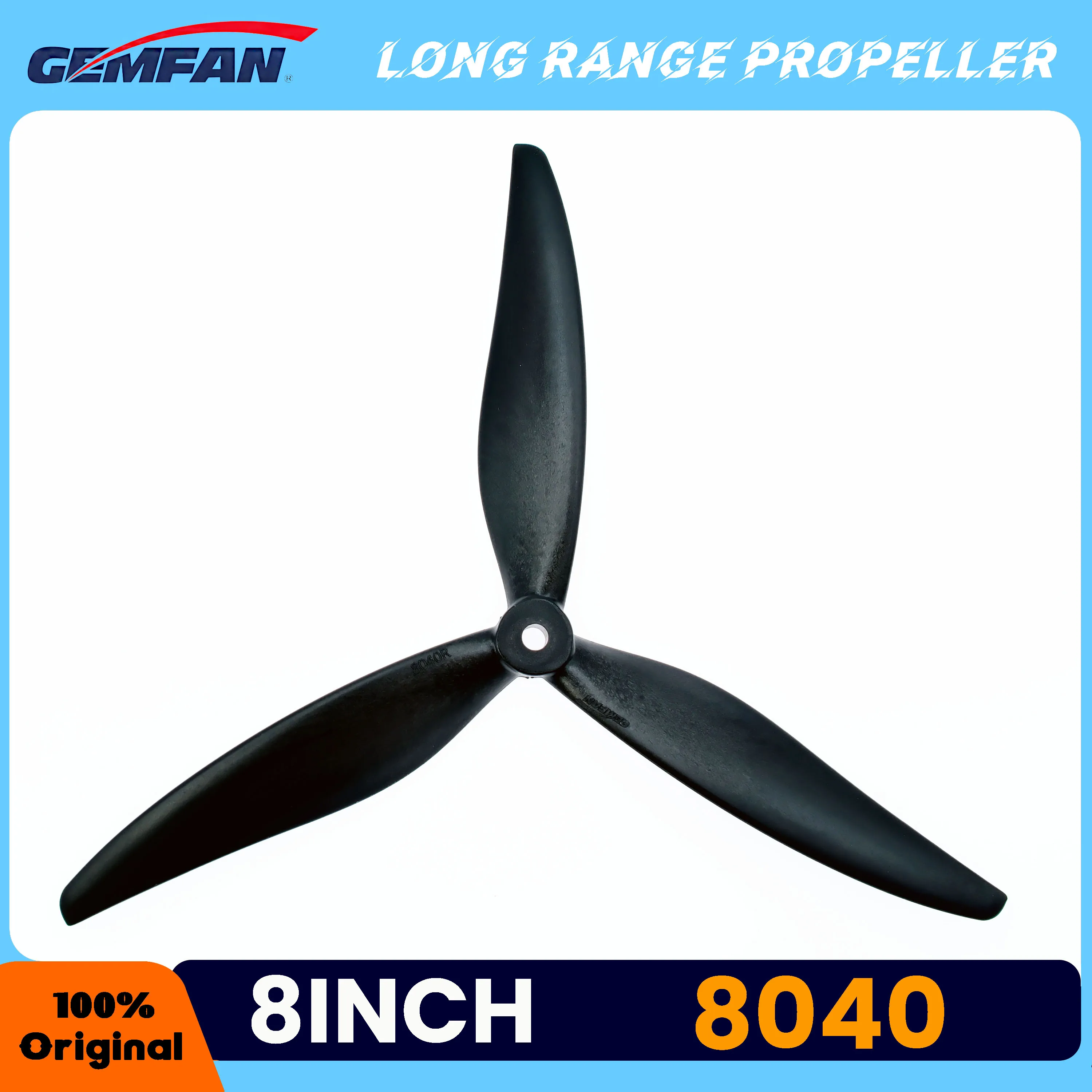 Gemfan-8040-8X4X3-3-Blade-8inch-Propeller-RC-Multirotor-X-Class-8inch ...
