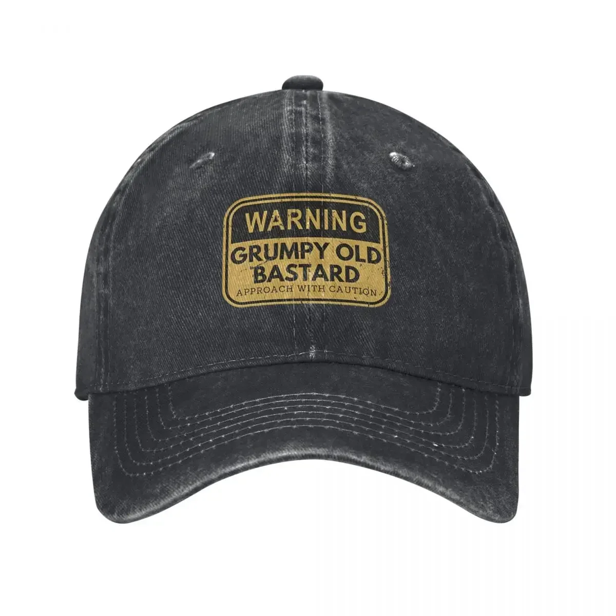 Warning Grumpy Old Bastard Approach Men Women Baseball Caps Funny ...