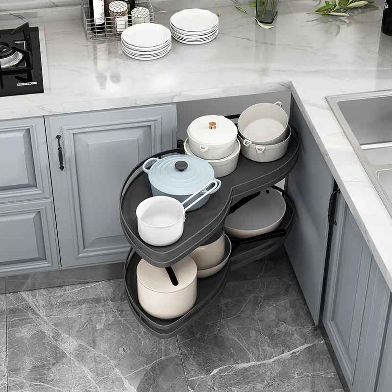 Corner-basket-kitchen-cabinets-multifunctional-storage-rack-corner ...