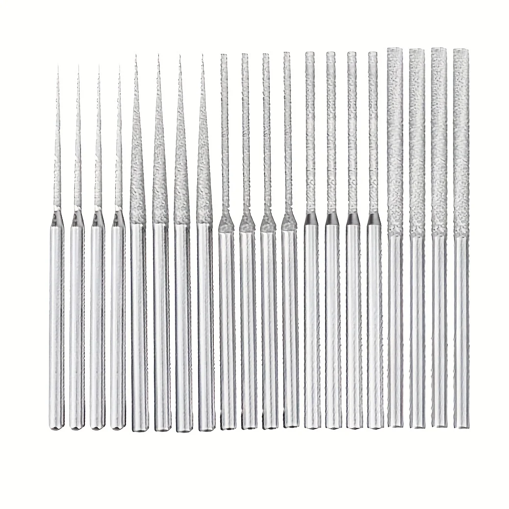 20 Pcs Diamond drill Bit, 5 Different Shapes Diamond Drill Bit, 1/8 ...