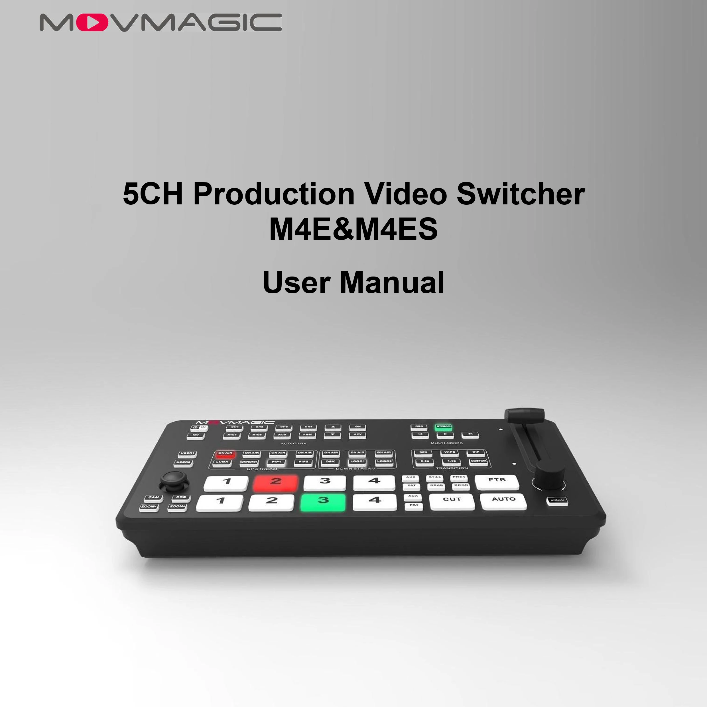 Movmagic M4E 5 Channel Switcher HDMl&SDI&NDI&USB Professional 4K ...