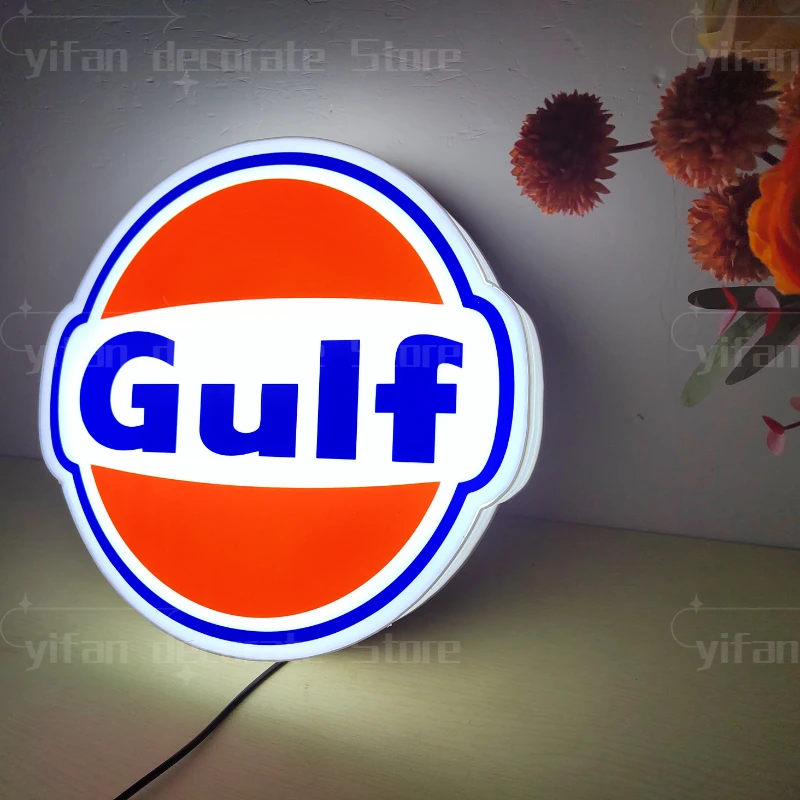 Gulf-Logo-Lightbox-LED-Sign-Custom-for-Garage-Business-Shop-Decor-12 ...
