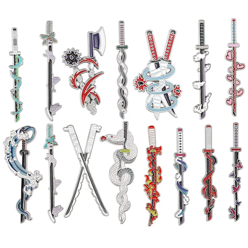 Funny-Weapon-Anime-Lapel-Pins-Backpack-Jeans-Enamel-Brooch-Women ...