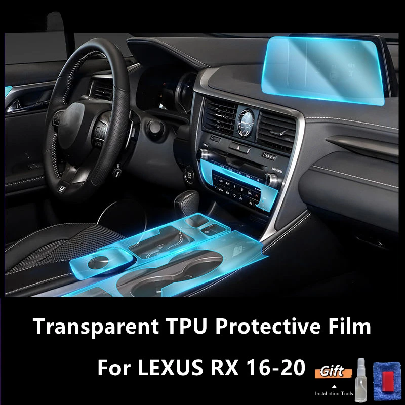 For LEXUS RX 16 20 Car Interior Center Console Transparent TPU ...