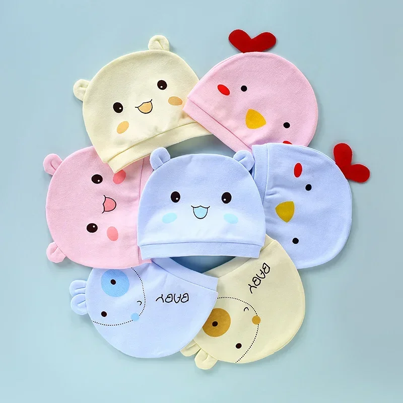 Cute-Kids-Hat-Cap-40-Colors-Baby-Hats-Cotton-Born-Printed-Baby-Beanies ...