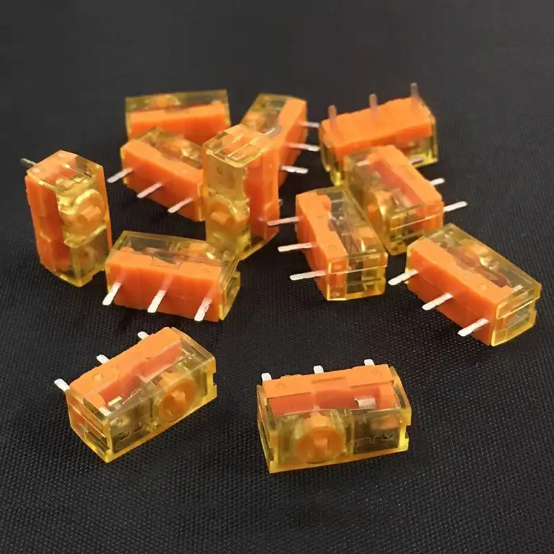 2Pcs/lot New TTC dustproof gold series mouse micro switch 3-pin gold ...