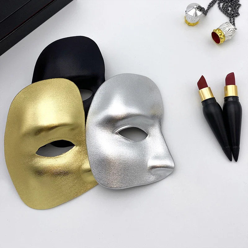 Christmas-Masquerade-Dance-Mask-Half-Face-One-Eyed-Man-Gold-Halloween ...