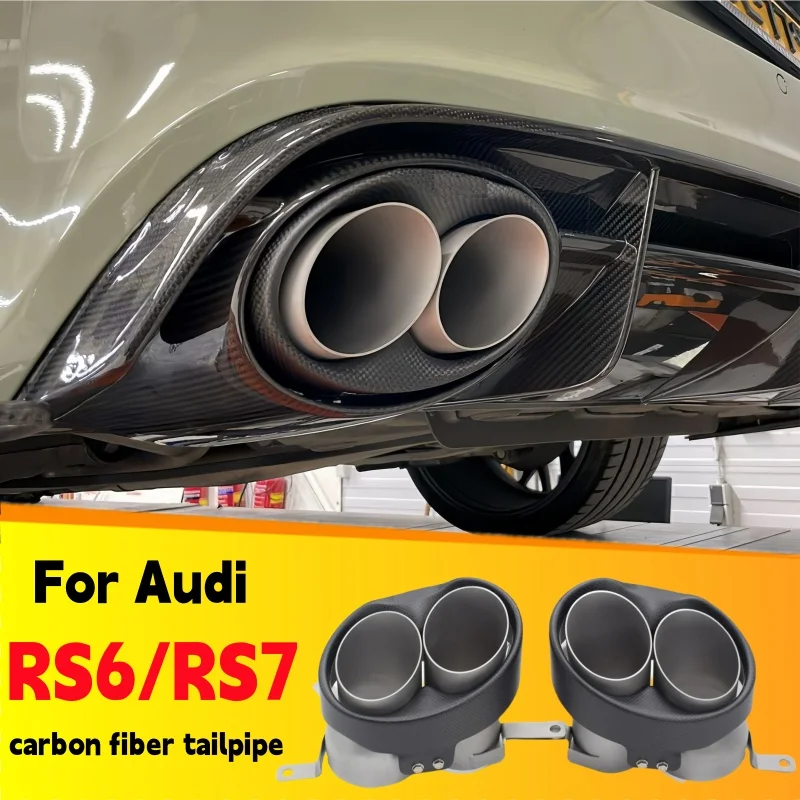 Suitable-for-Audi-RS6-RS7-carbon-fiber-tailpipe-C7-exhaust-pipe ...