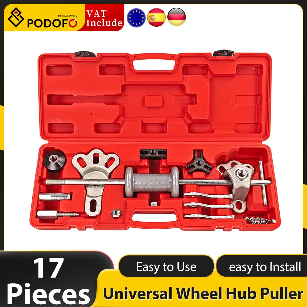 Podofo-17-Piece-Universal-Wheel-Hub-Puller-Set-with-Slide-Hammer-Wheel ...