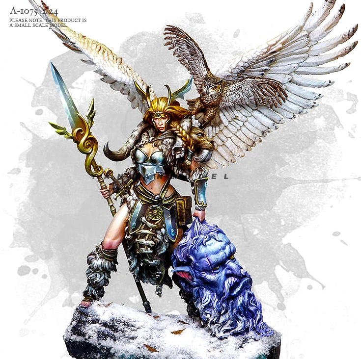 1/24 Resin model kits DIY resin figure toy colorless and self-assembled ...