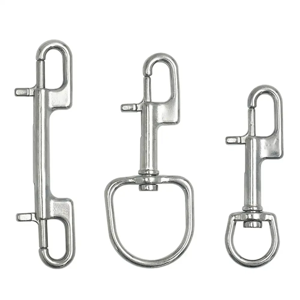 1PC-316-Stainless-Steel-Swivel-Eye-Bolt-Spring-Snap-Hook-Double-Head ...