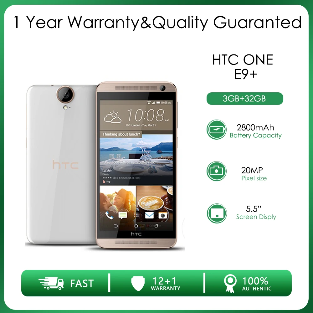 Htc um e9 + remodelado desbloqueado e9 mais 32gb 2 ram 4g lte octa core câmera traseira 13mp 5.5 ...