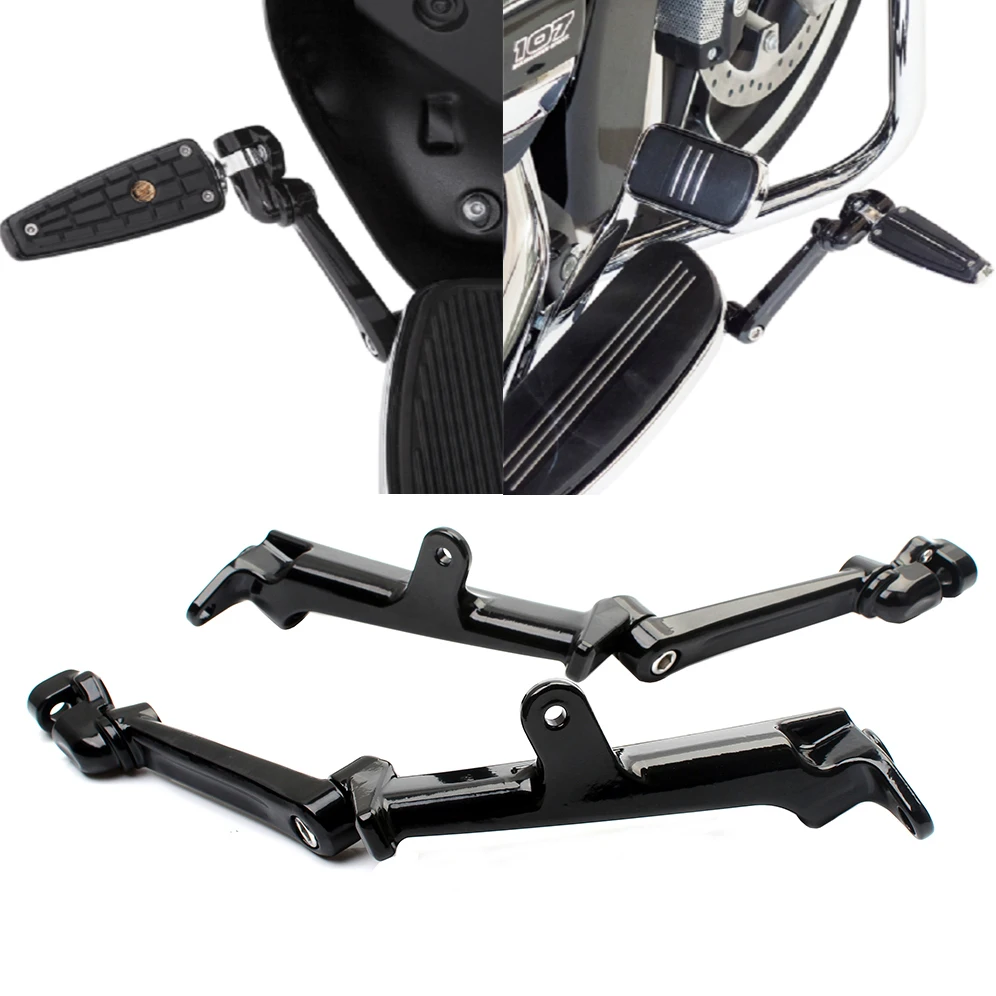 Motorcycle-Frame-Mounted-Adjustable-Highway-Peg-Mounts-For-Harley-Touring-CVO-Electra-Street ...