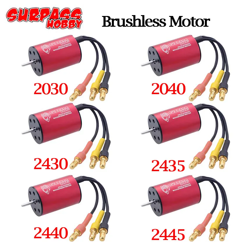 SURPASS HOBBY 2030 2040 2430 2435 2440 2445 Waterproof Brushless Motor for Wtloys 1/12 1/14 1/16 ...