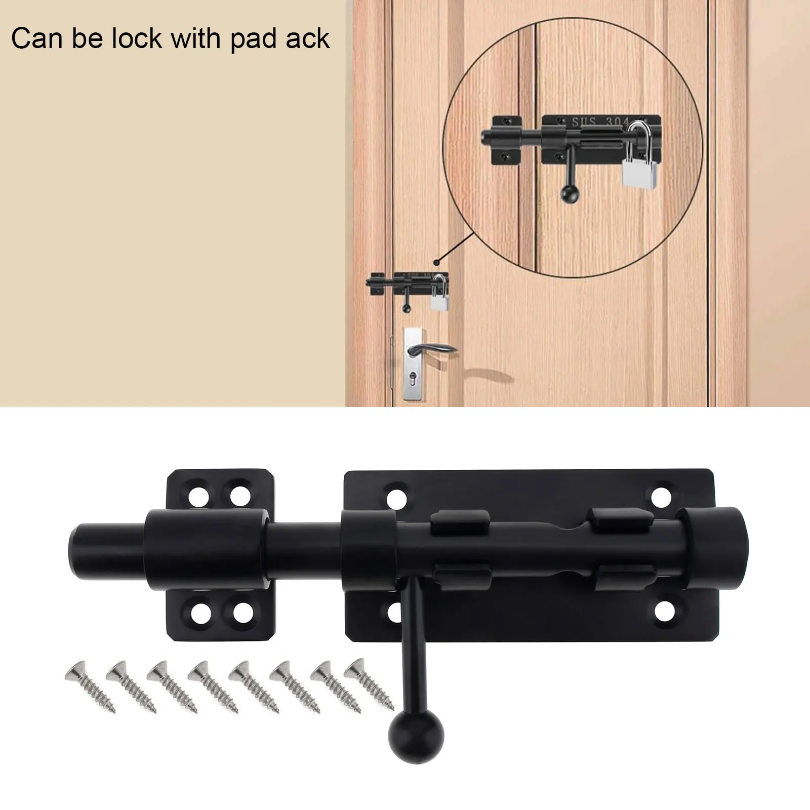 6-Inch-Thickened-Stainless-Steel-Barrel-Bolt-Door-Latch-for-Doors ...