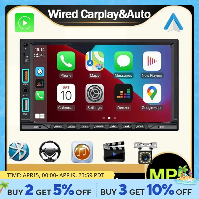 7inch-Carplay-Android-Auto-Multimedia-Car-Radio-Player-Bluetooth-Mirror ...