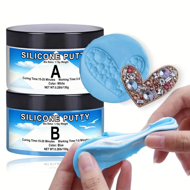 Easy-Mix Silicone Putty Kit for DIY Resin Mold Make - Non-Toxic,DIY ...