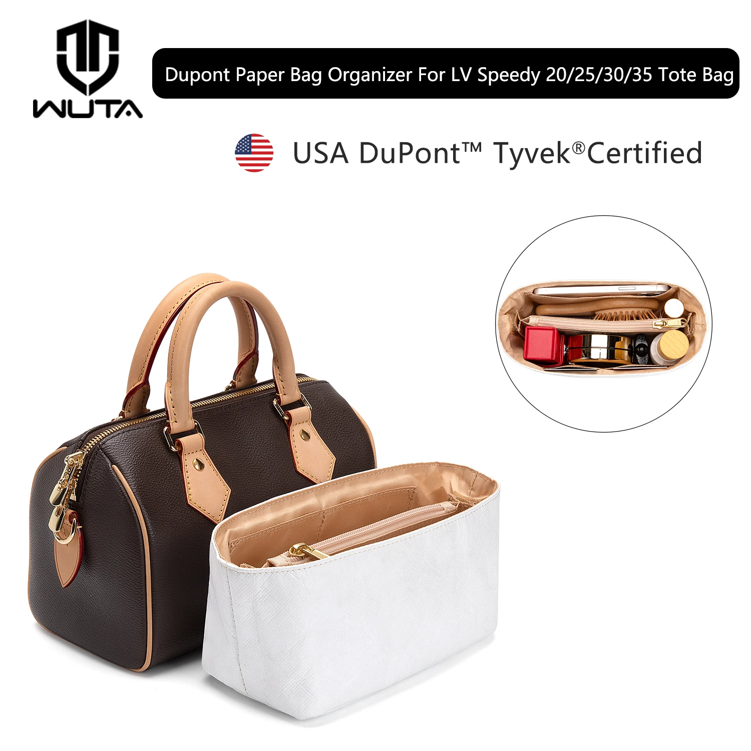WUTA-Dupont-Paper-Insert-Bag-Organizer-For-LV-Speedy-20-25-30-35 ...