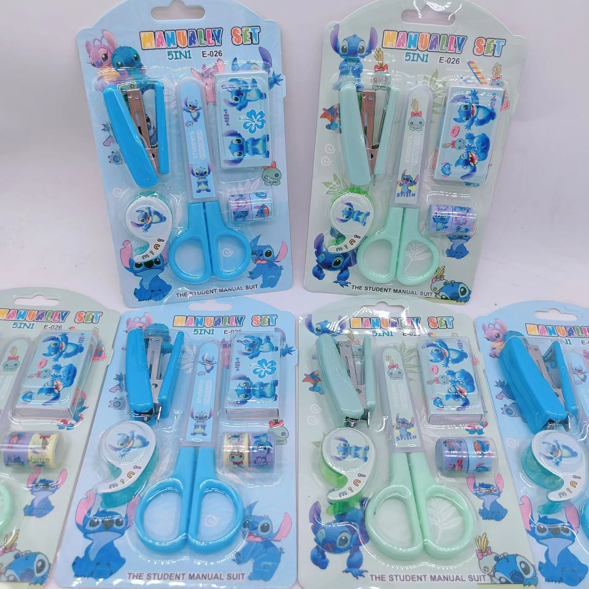 Disney-Stitch-Stationery-Set-Cartoon-Scissors-Stapler-Tape-Sticker-Set ...