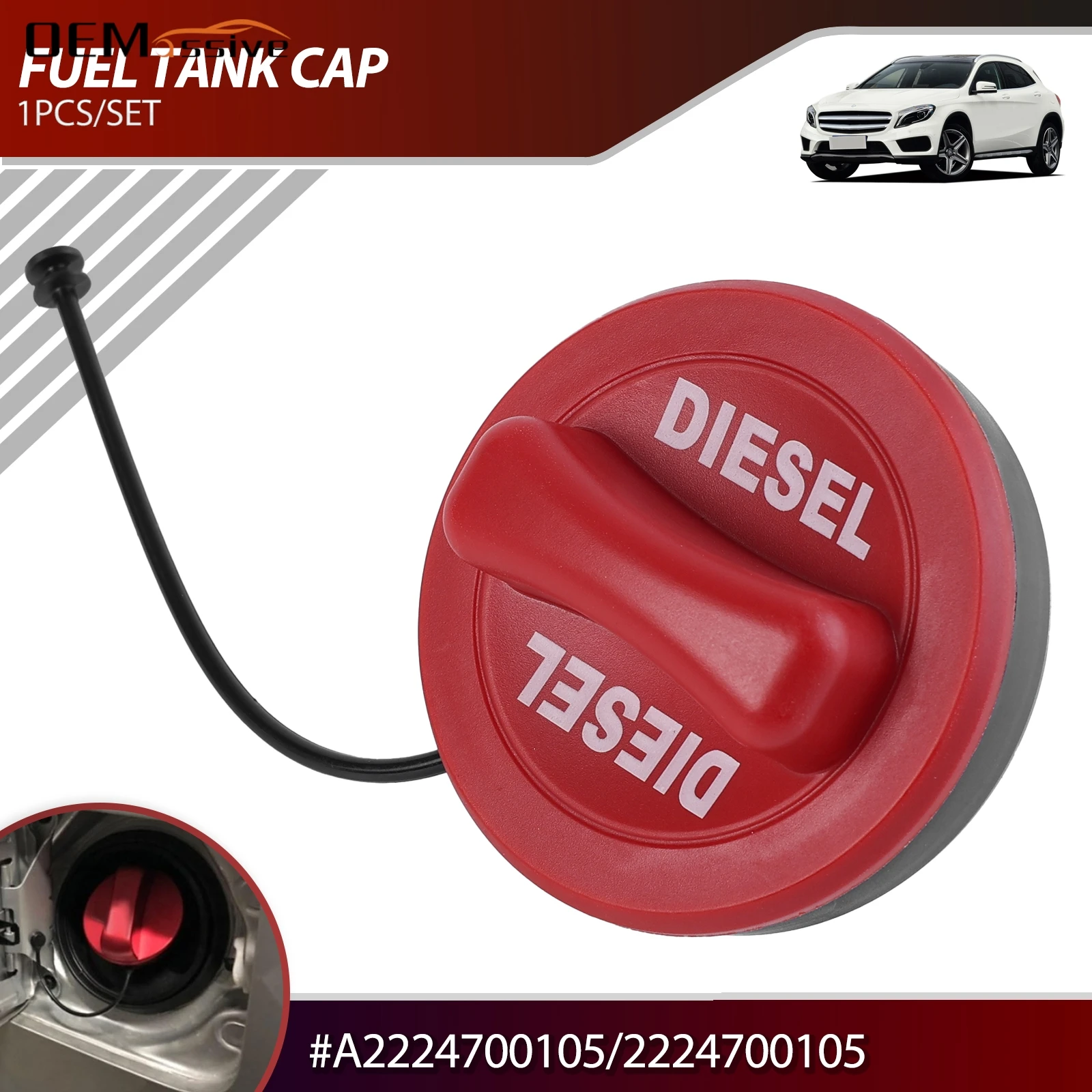 Fuel Filler Screw Cap Diesel For Mercedes-Benz A C E GLA CLA Class W213 ...