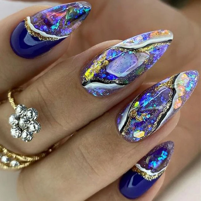 Glass Acrylic Nails