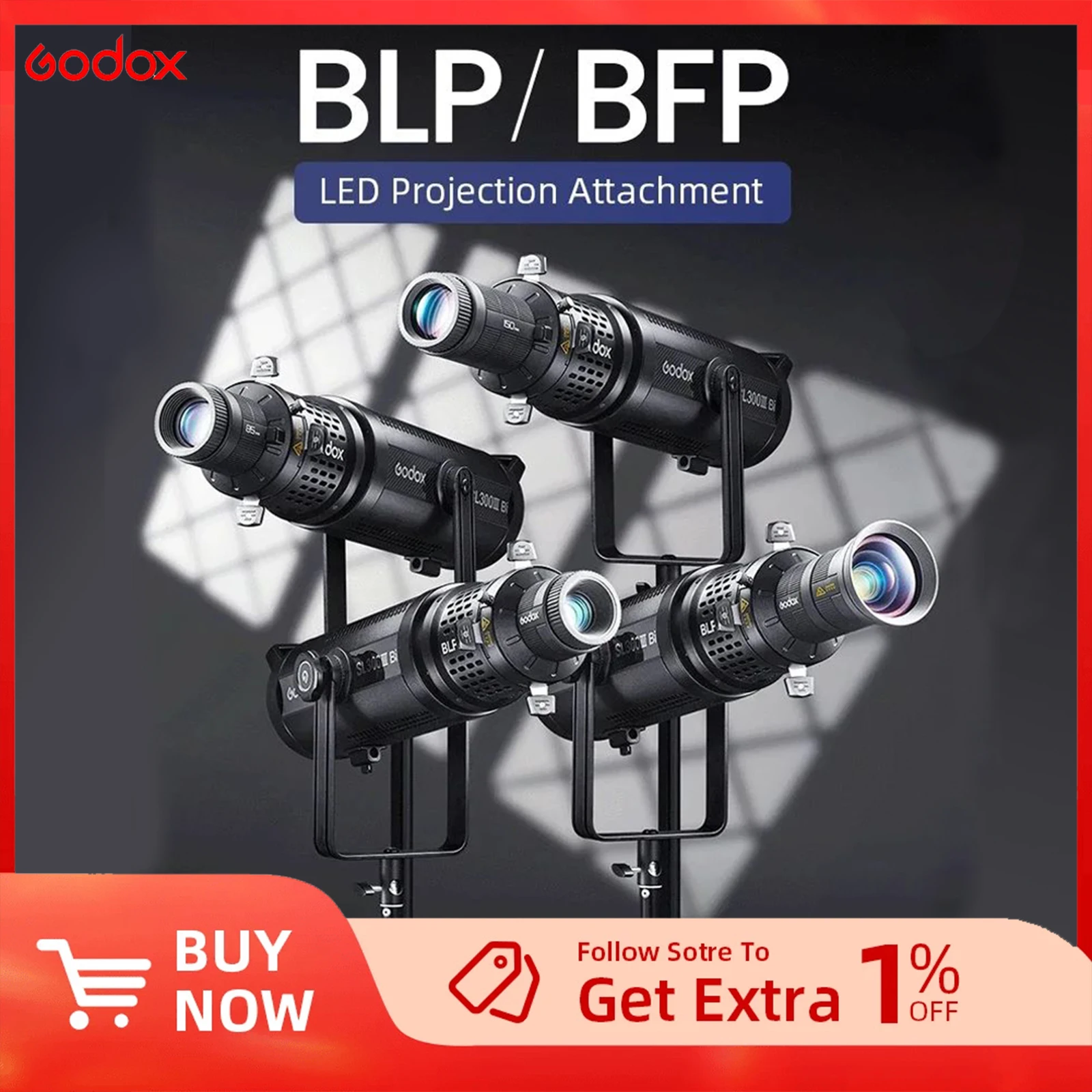 Godox-BLP-BFP-LED-Projection-Attachment-Photography-Light-Condenser ...