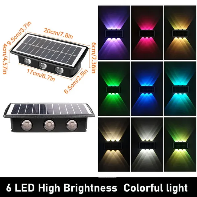 Solar Up and Down Wall Lights - Lighting4Home
