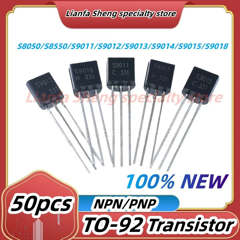 Transistor-en-l-nea-TO-92-Original-50-piezas-S8050-8550-S9011-S9012 ...