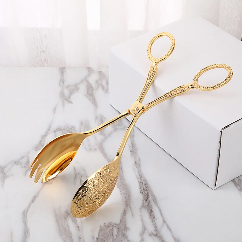 Zinc-alloy-metal-spoon-salad-clip-exquisite-party-self-service-clip ...