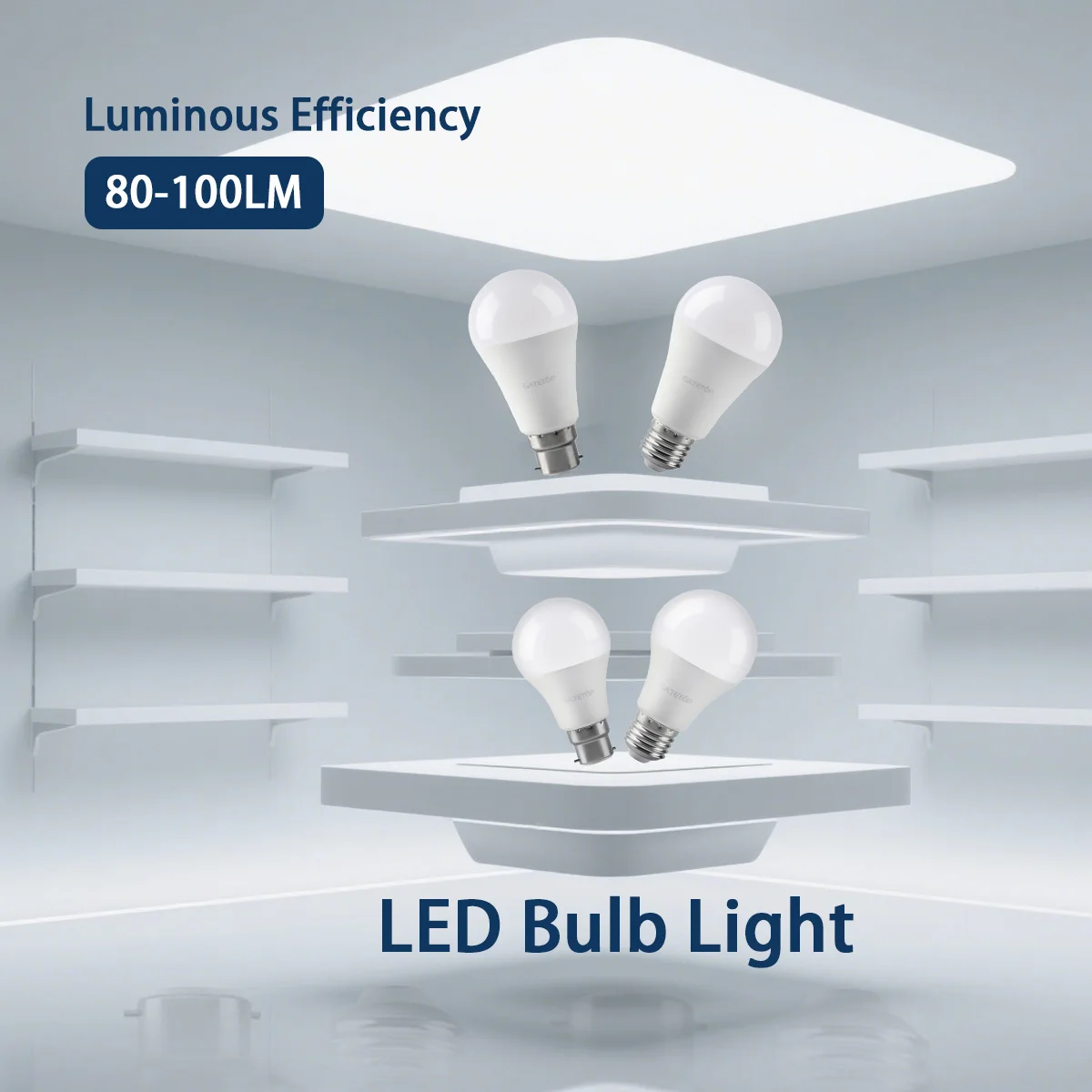 8pcs LED light Bulb Dimming Tricolor AC220V 110V 18W 24W Wall Switch ...