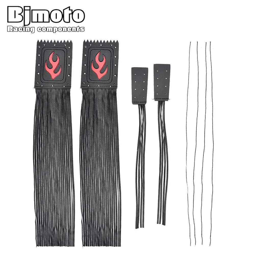 BJMOTO-Pair-Motorcycle-Tassel-Fringe-23-Grip-Cover-19-Lever-Cover-Combo ...