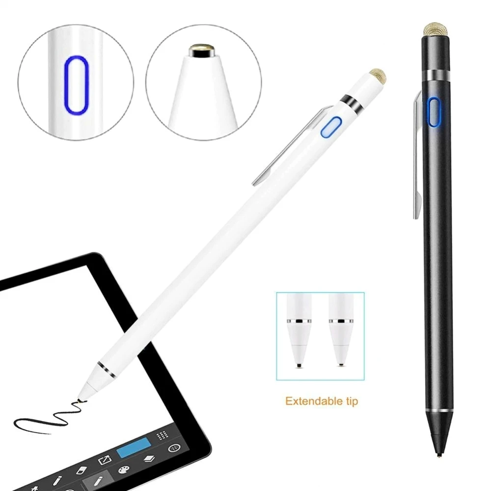 Universal Capacitive Active Stylus Touch Screen Pen Smart For IOS ...