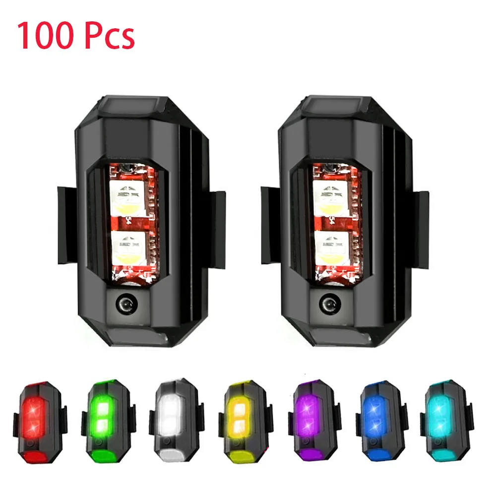 100pcs Universal Led Warning Light Mini Signal Light Drone With Strobe ...