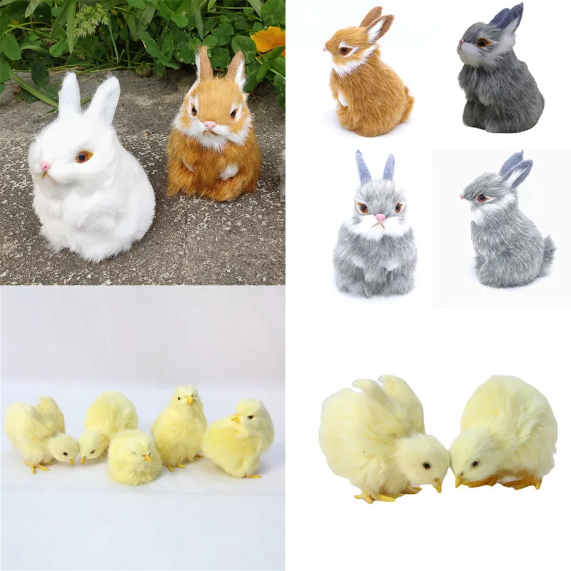 Simulation Chick Rabbit Plush Toy Children Cognition Chicken Model ...
